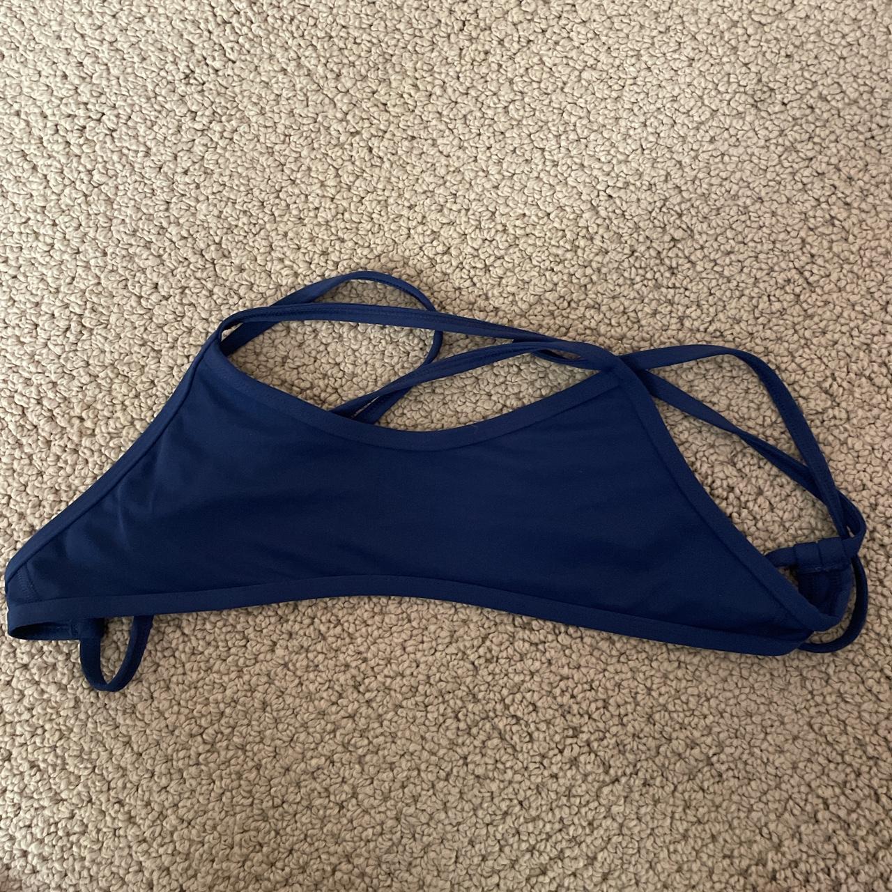 JOLYN BIKINI TOP navy size small ryan top $16... - Depop