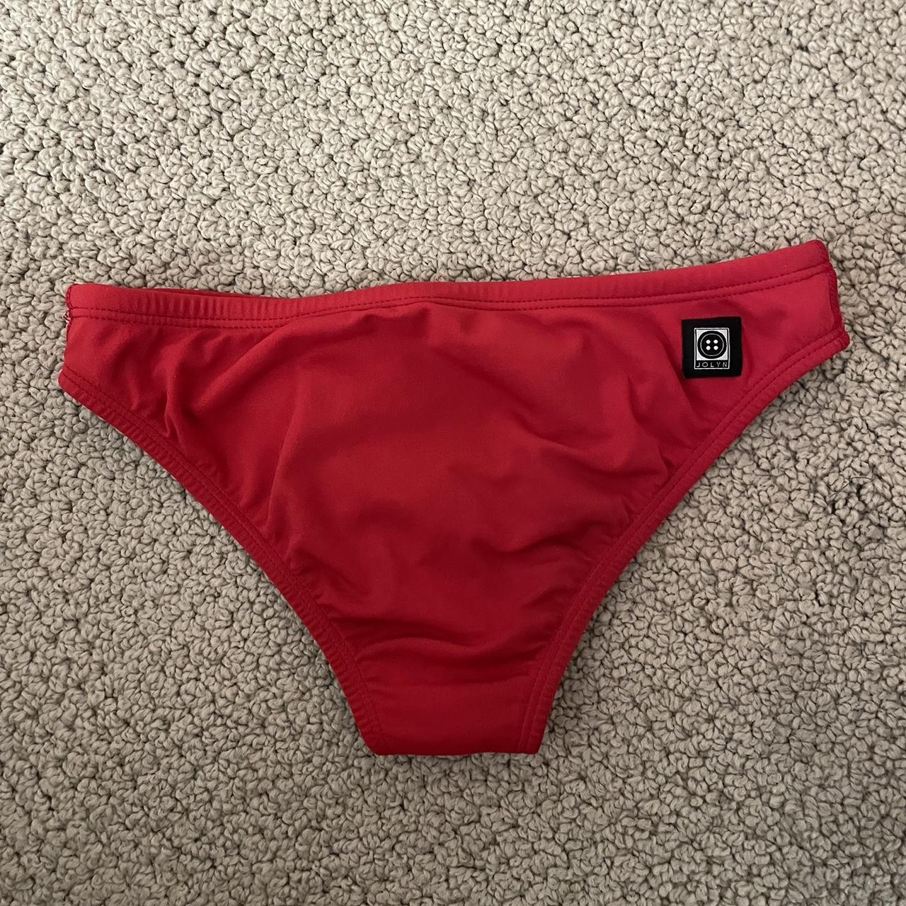 Jolyn Bikini Bottoms Color Red Size Small Fits Depop