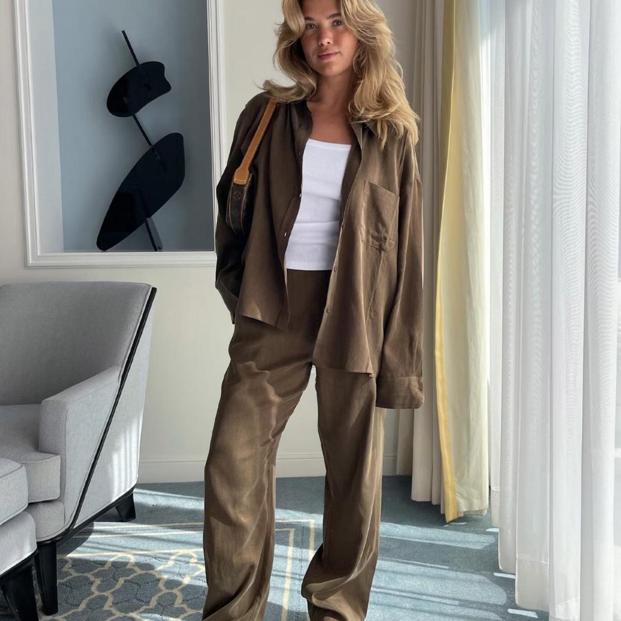 Djerf avenue mocha on the go set. includes brown... - Depop