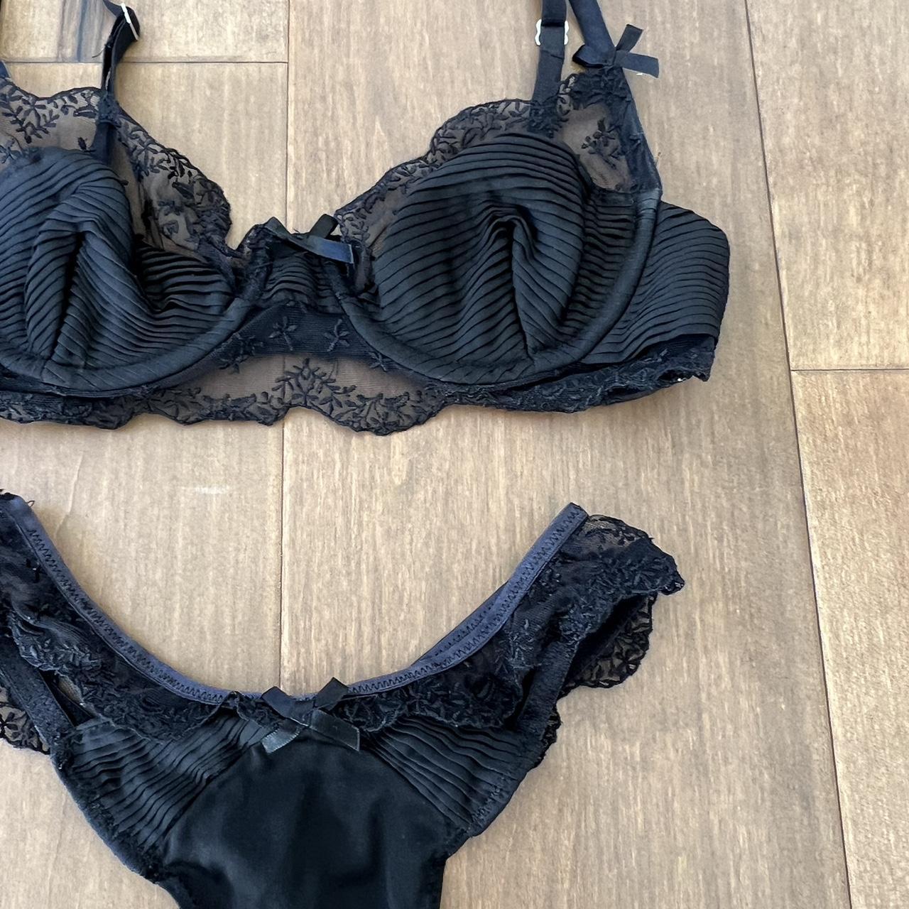 For Love & Lemons Women's Black Bra | Depop