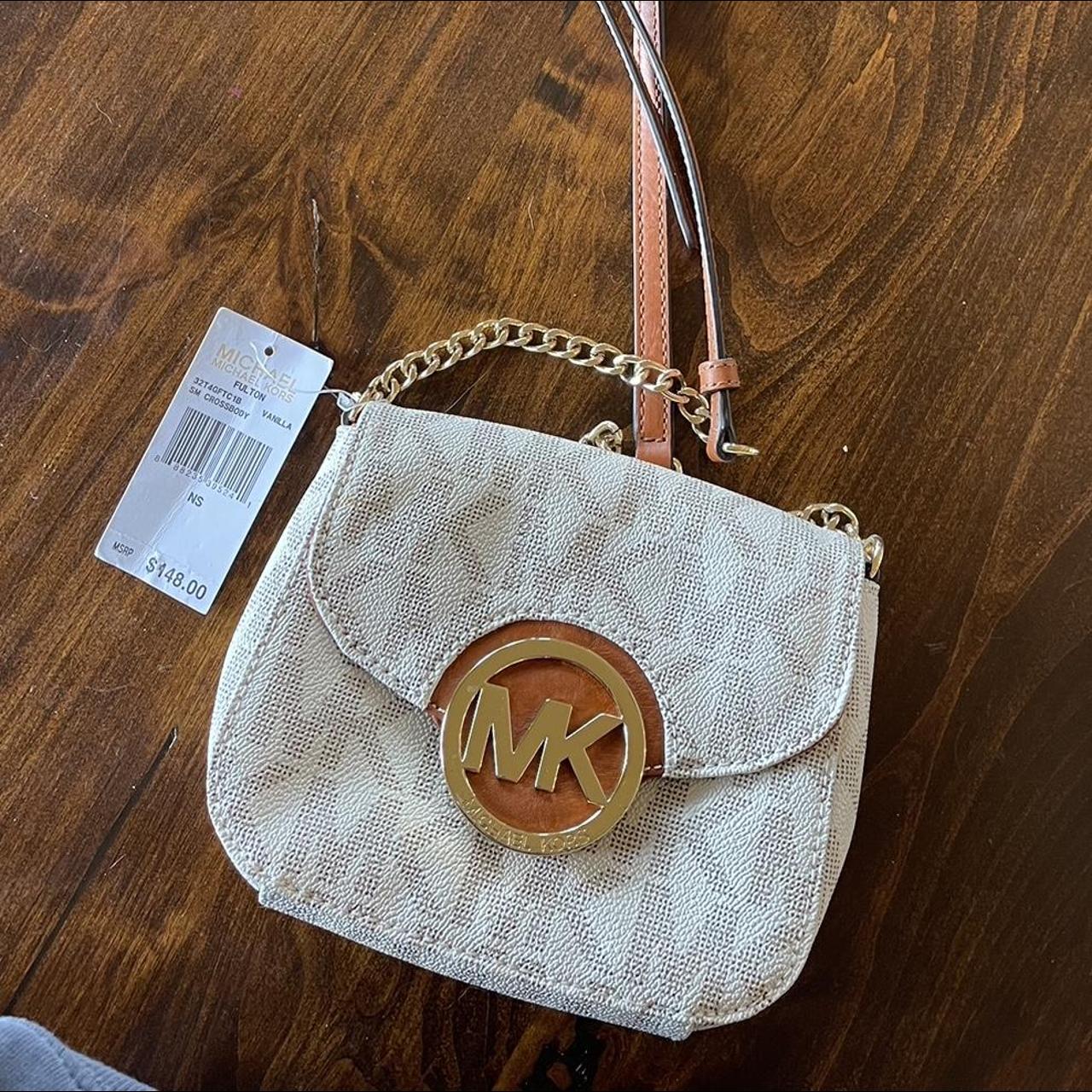 Michael Kors cream bag! Brand new, never worn, has... - Depop