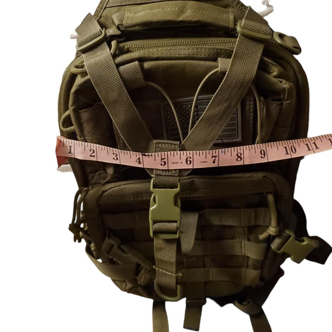 army green tactical backpack. crossbody / shoulder... - Depop