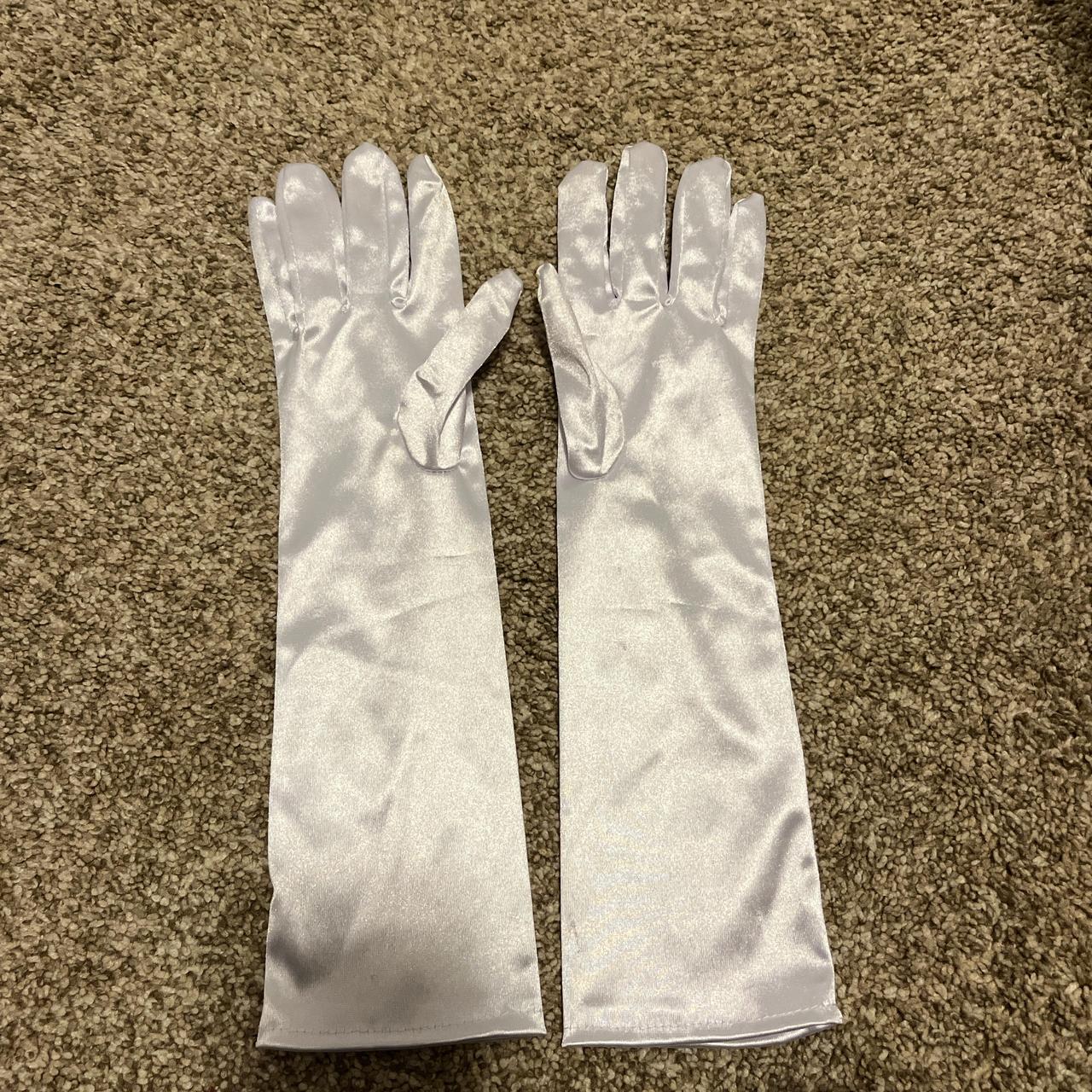 white gloves worn once on halloween basically brand... - Depop