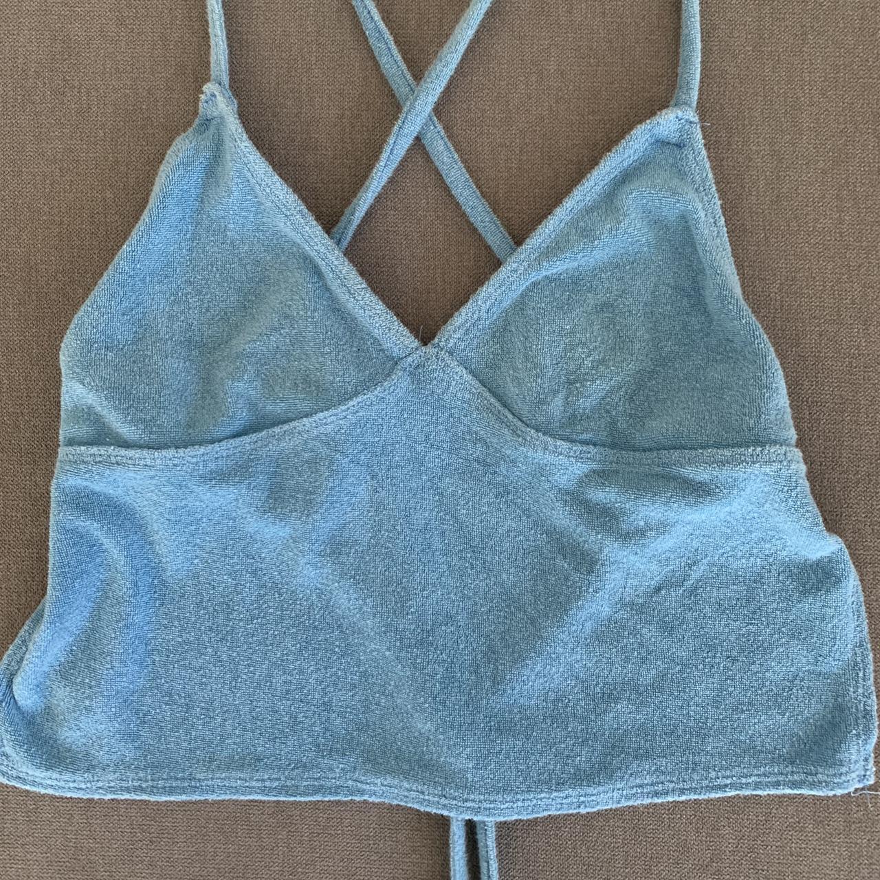HIGHRACK STUDIOS Peggy Backless Top in Ocean... - Depop