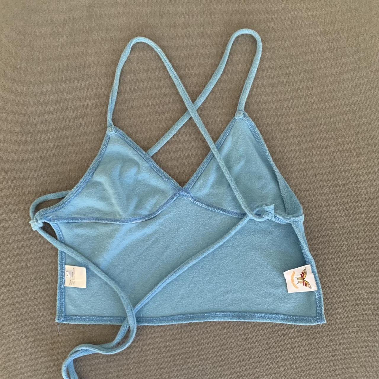 HIGHRACK STUDIOS Peggy Backless Top in Ocean... - Depop