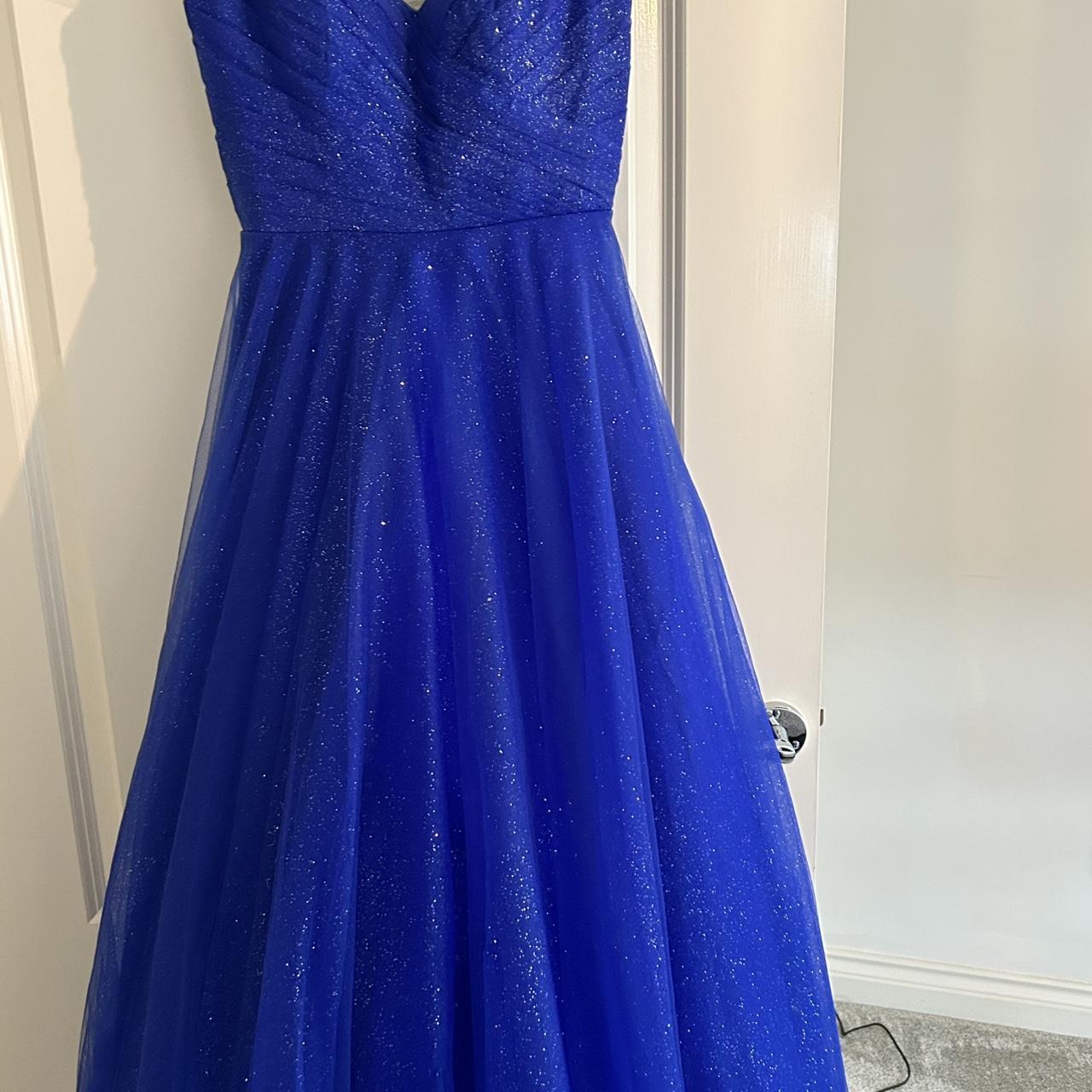 Royal blue prom dress #promdress Size: 4/6 Worn... - Depop