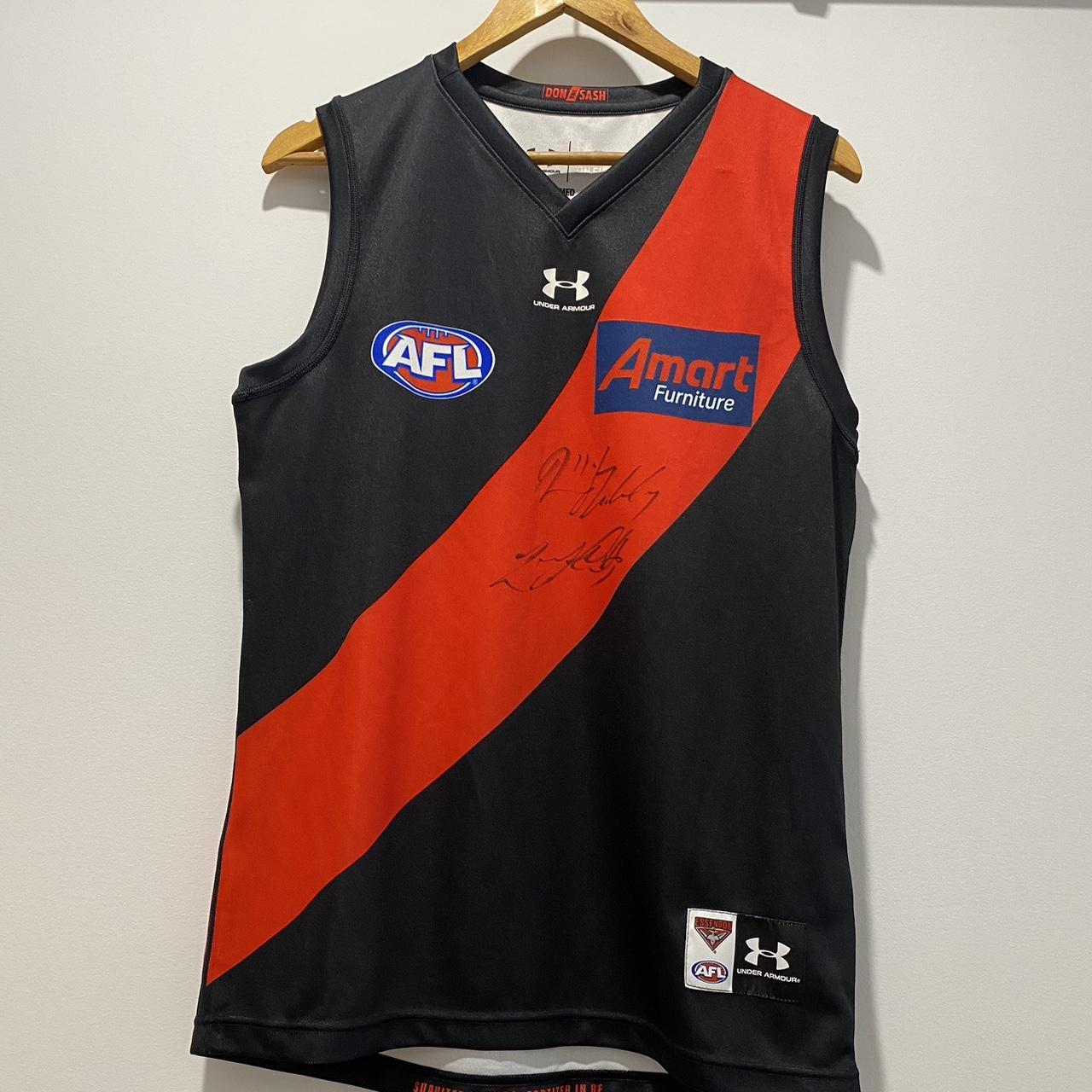 ESSENDON BOMBERS 2020 Jersey w Zach Merrett & David... - Depop