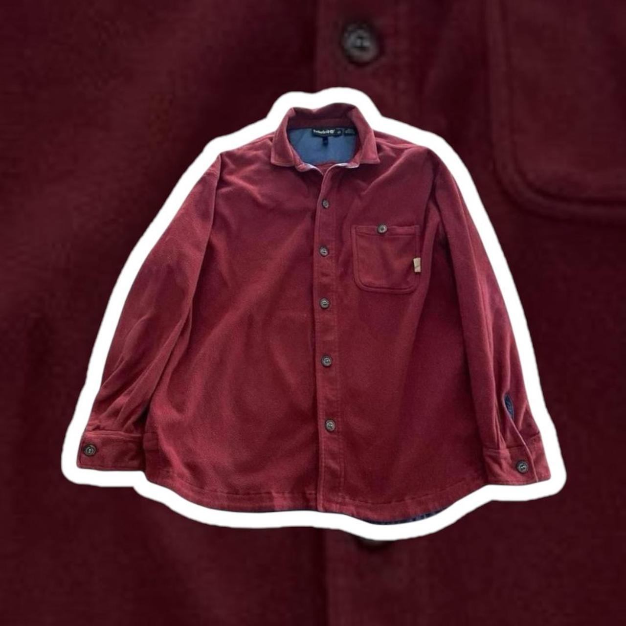 Timberland Button Up Jumper Polar Fleece Size S.... | Depop
