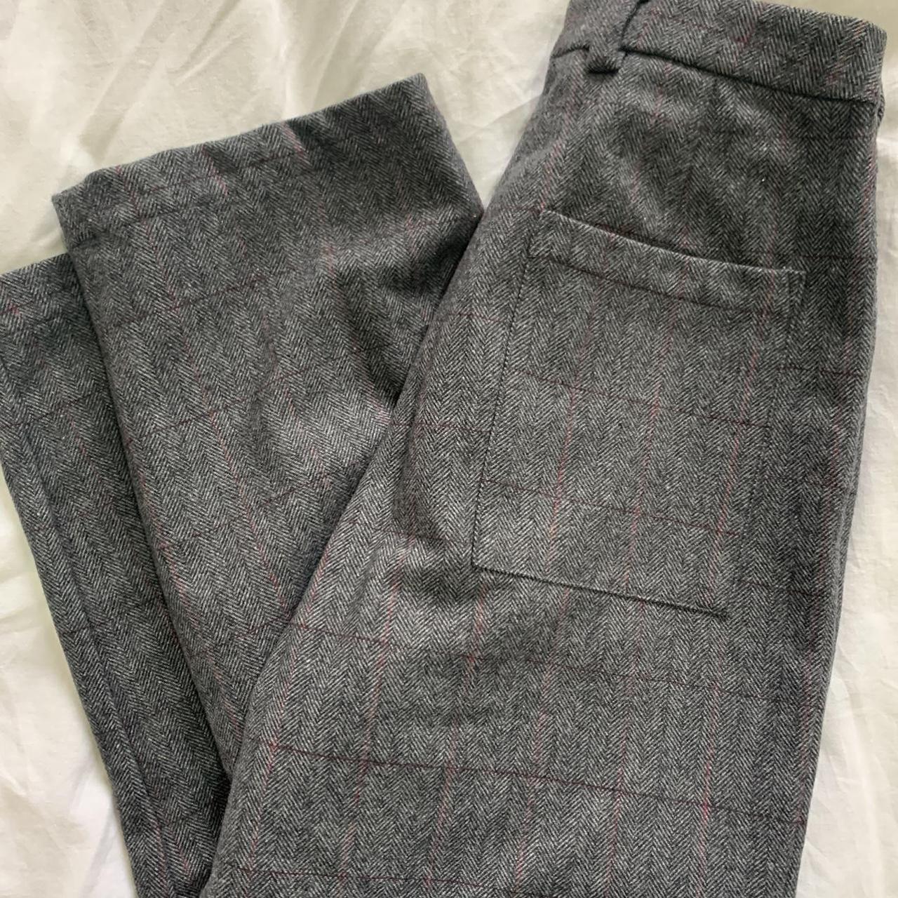 Perfect condition ALPHA 60 tweed wool pants. Thick... - Depop