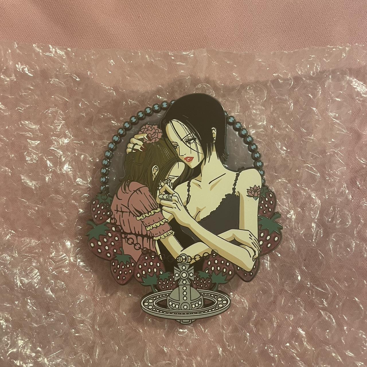 Platinum Baka Nana Pin - Black Nickel Plated... - Depop