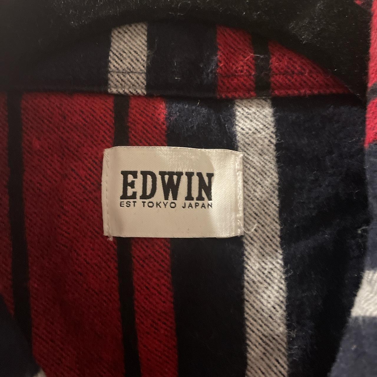 Edwin striped shirt. Labour Shirt. Great quality... - Depop