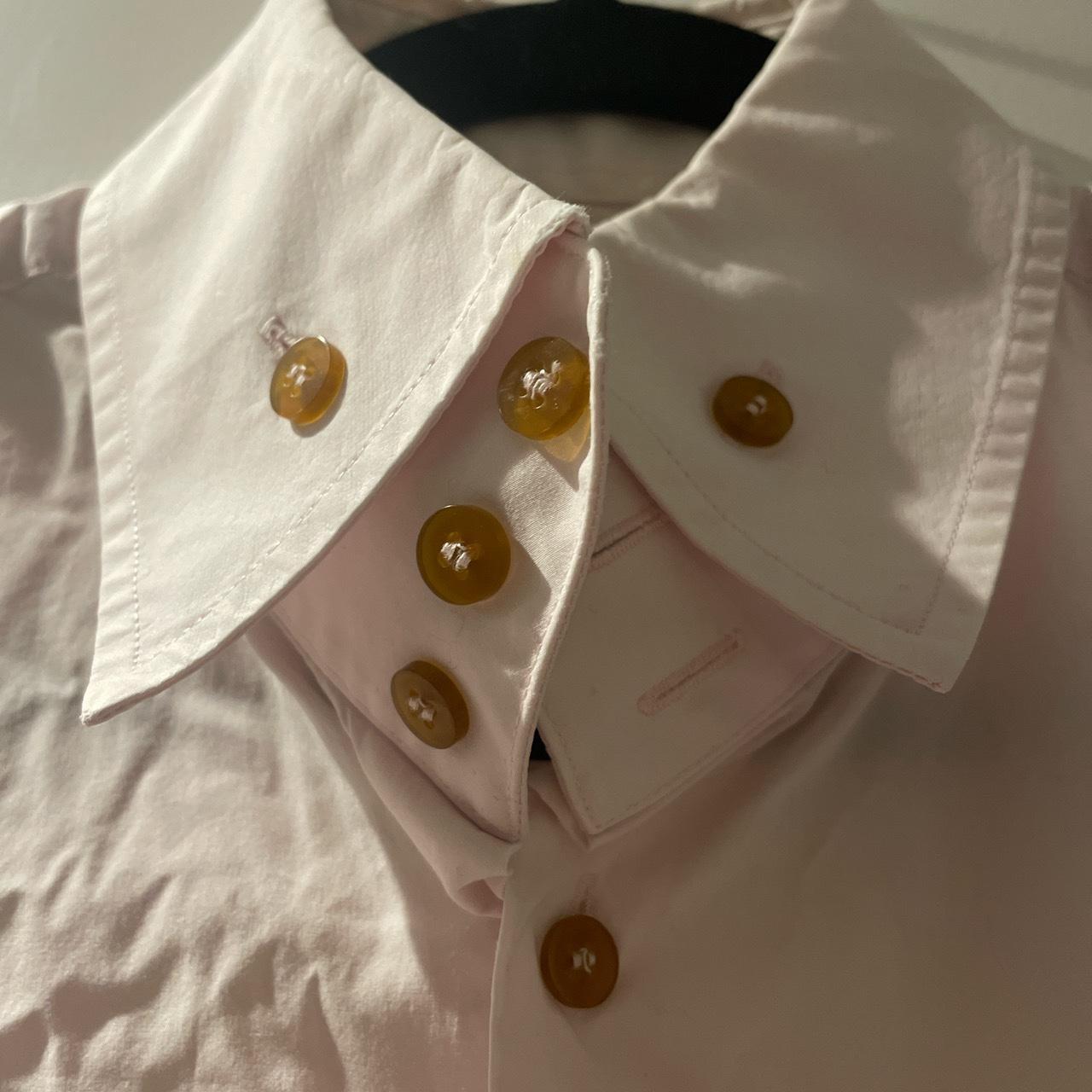 Vivienne Westwood pale pink smart shirt. Size I ... - Depop