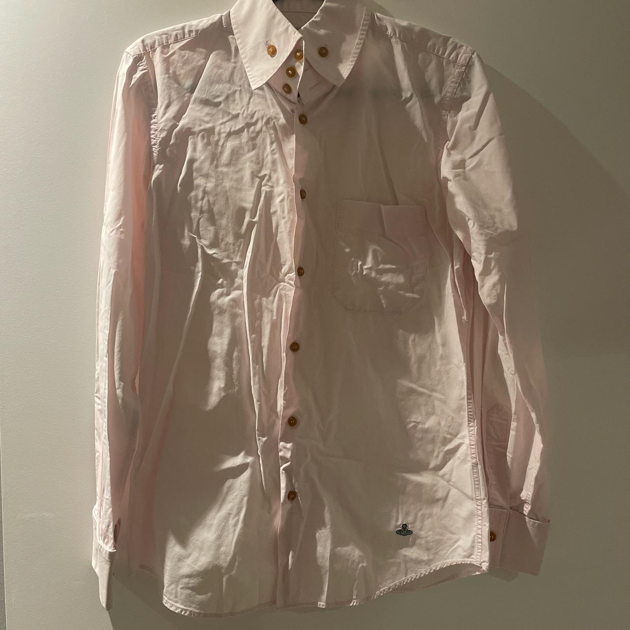 Vivienne Westwood pale pink smart shirt. Size I ... - Depop