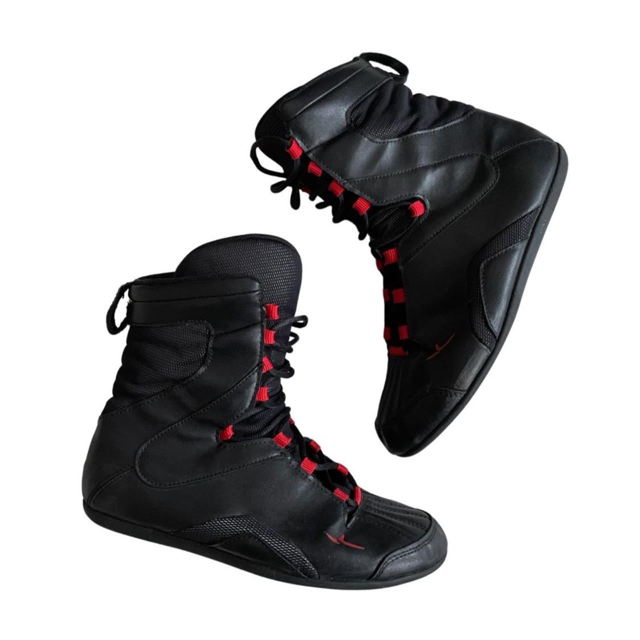 vintage leather boxer boots in amazing condition... | Depop