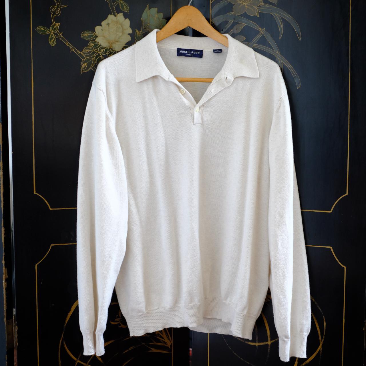 Vintage Austin Reed London long-sleeve polo shirt,... - Depop