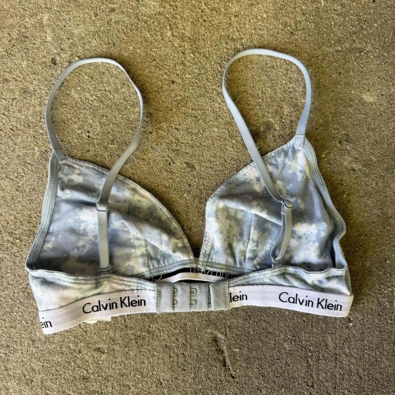 Tie Dye Calvin Klein Lightly Lined Triangle Wireless... - Depop