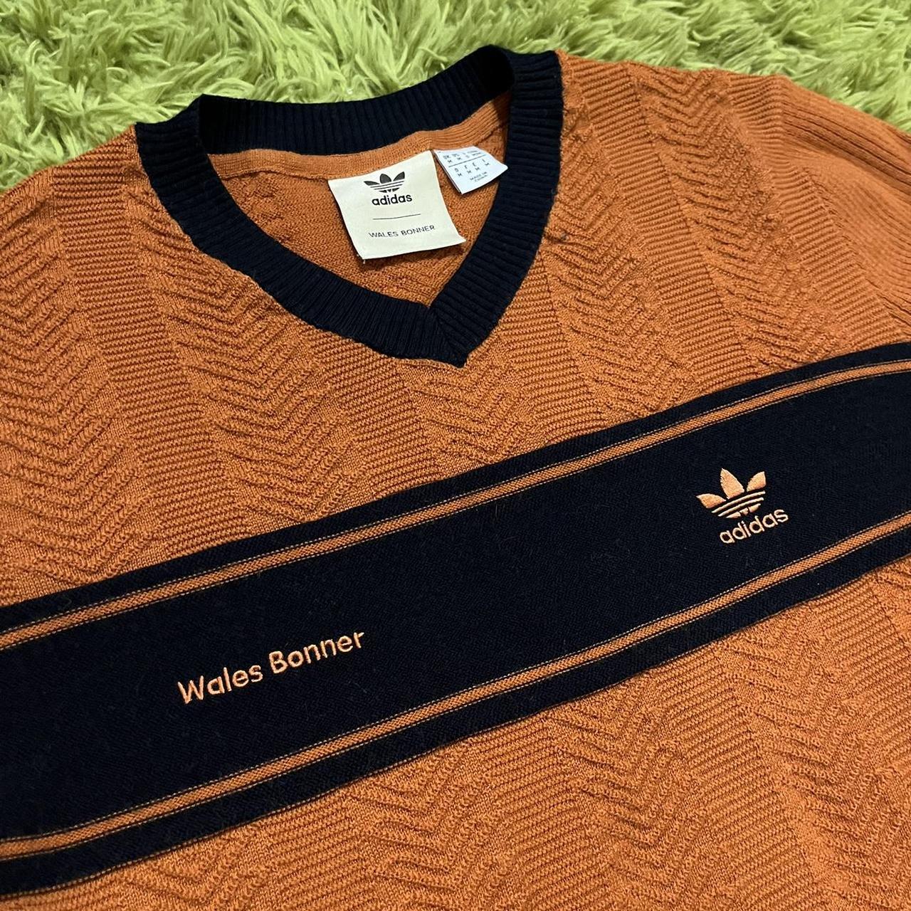 Wales Bonner Adidas Longsleeve Knit Pullover Orange - Depop