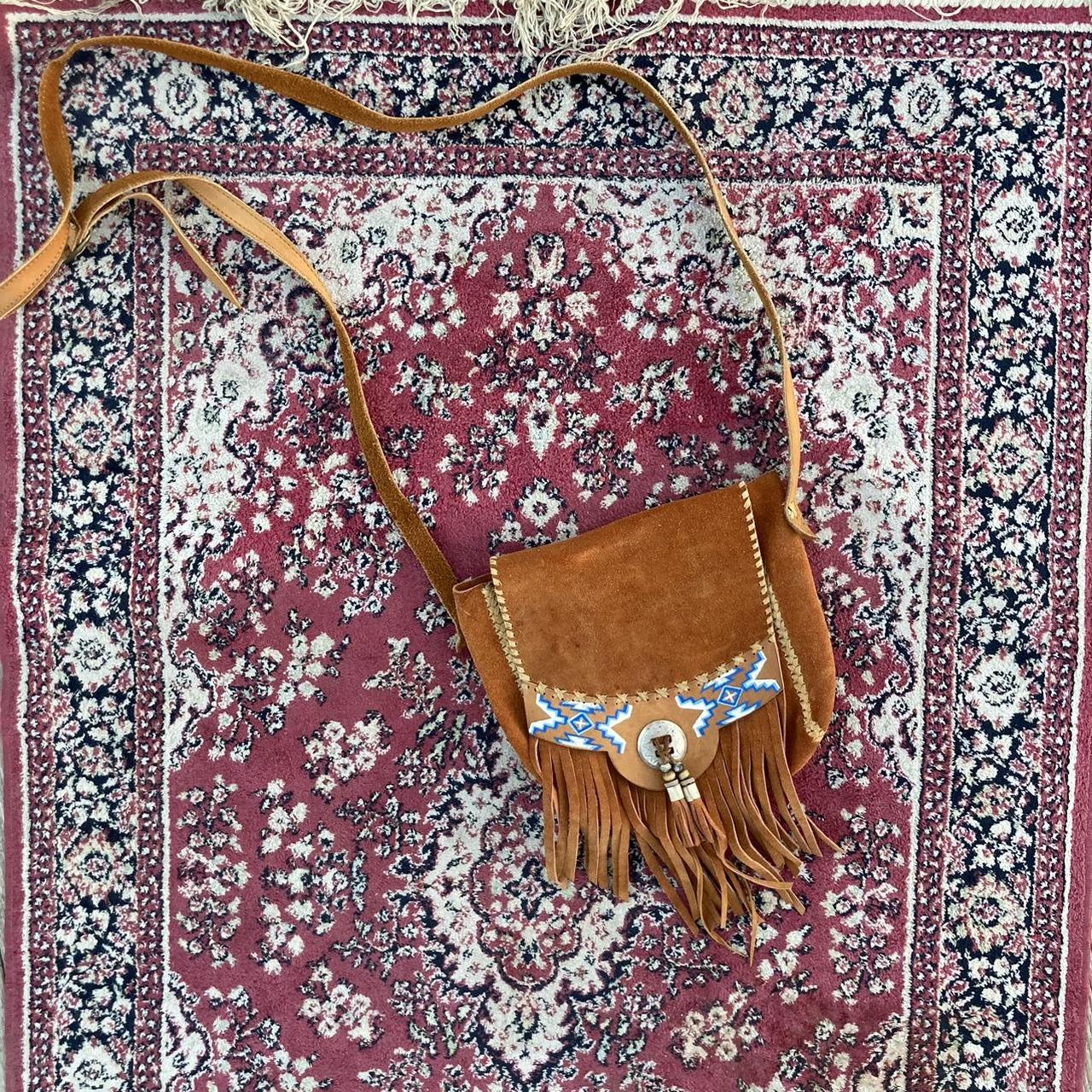 Beautifully handmade small suede purse. Genuine... - Depop