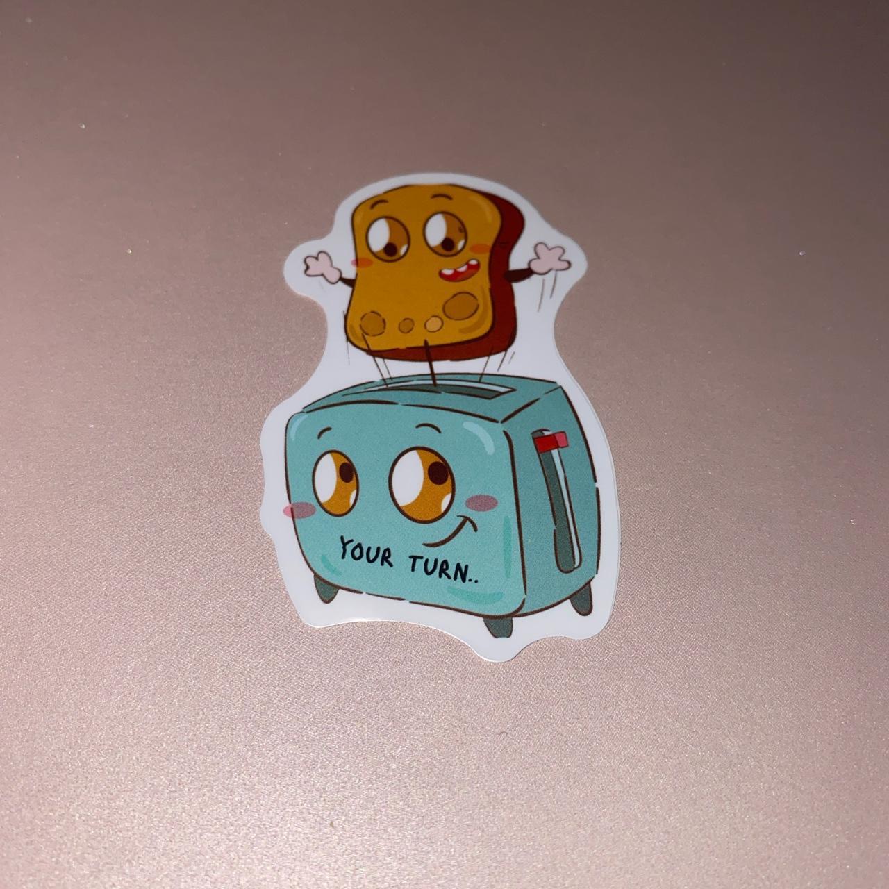 Super cute toaster sticker! Private message me to... - Depop