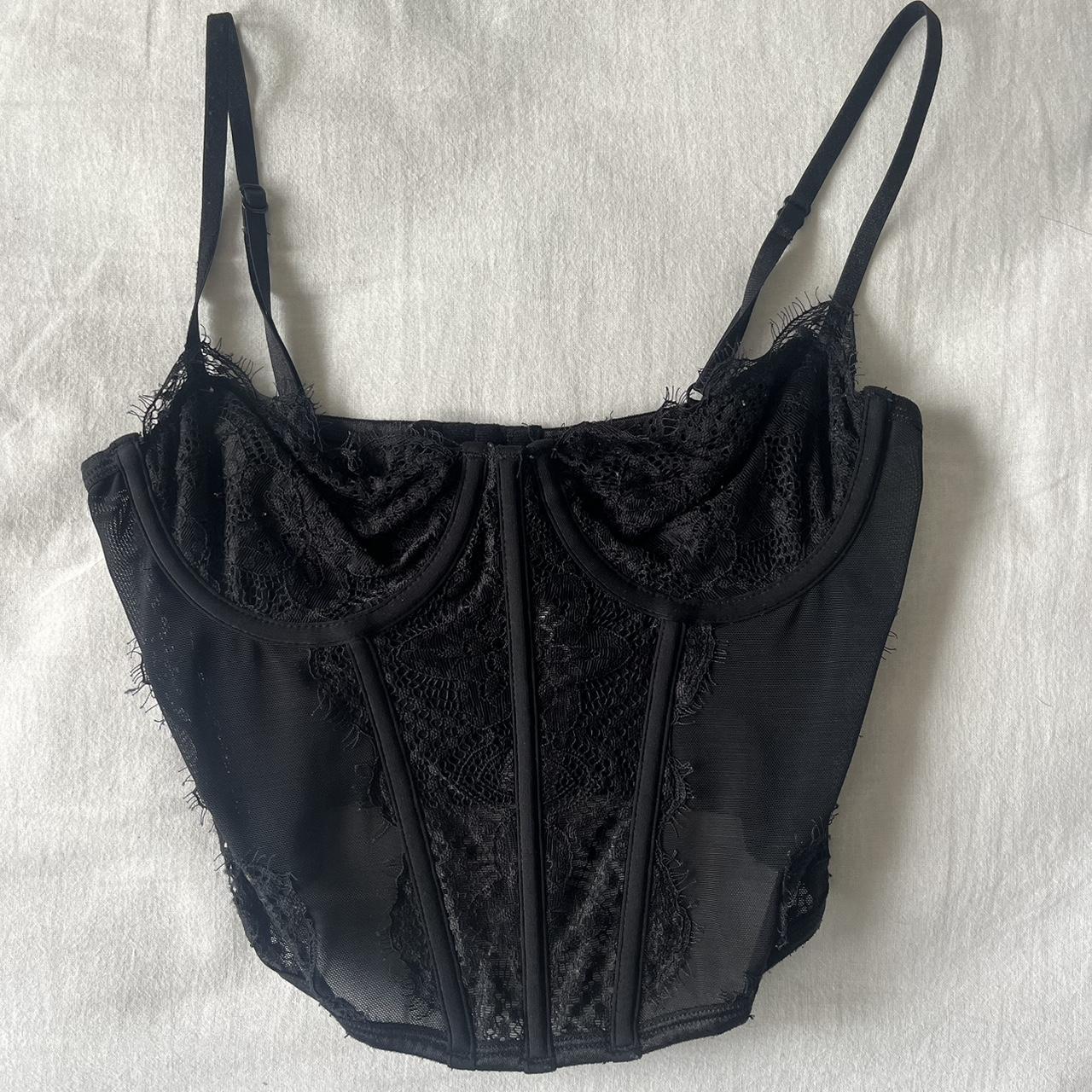 Glassons Lace Corset Top Black SIZE: 6 #glassons... - Depop