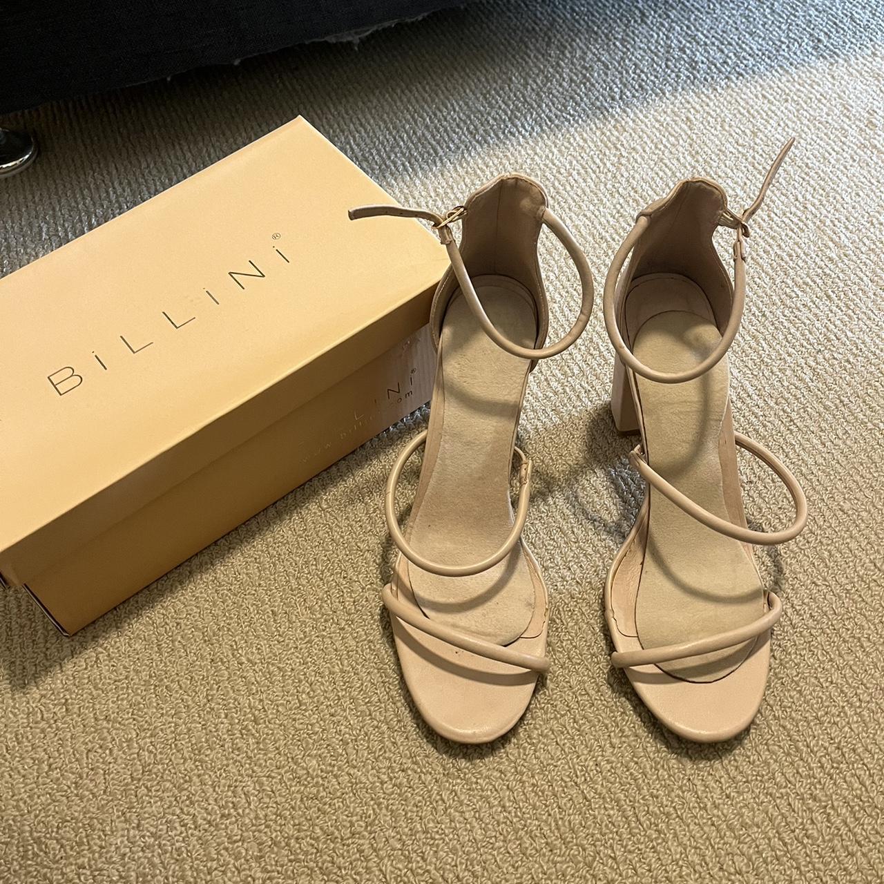 Billini tan high heels Great condition only worn... - Depop