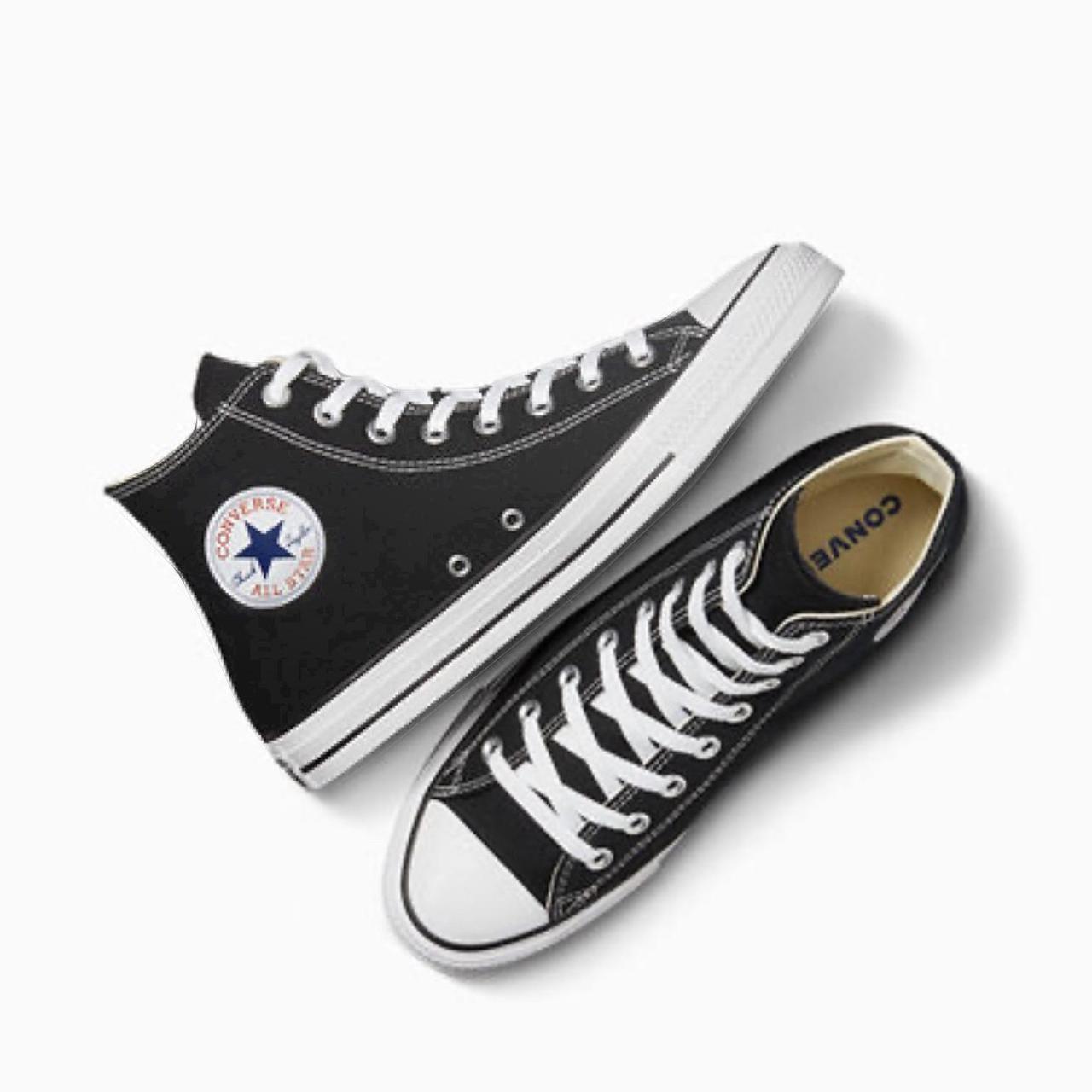 Black converse Size 5 Barely worn only once or twice - Depop