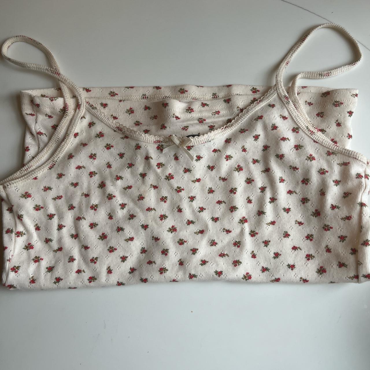 Brandy Melville Women's Cream Vests-tanks-camis | Depop