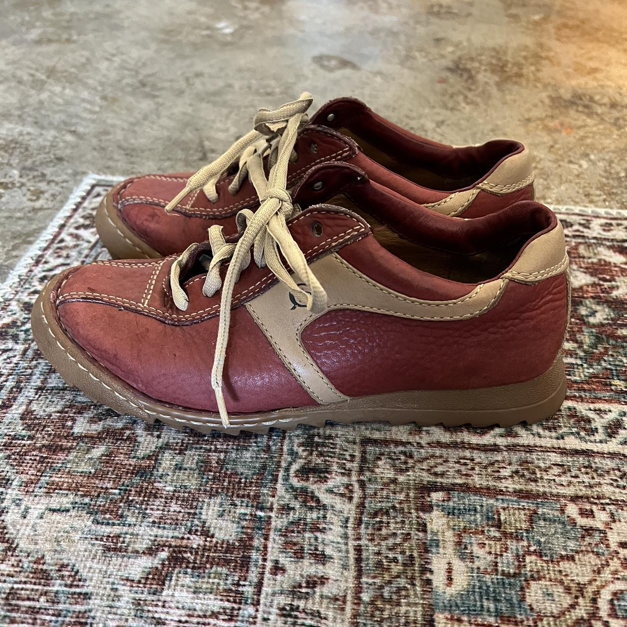 Born red leather shoes 👞 Super comfy and in great... - Depop
