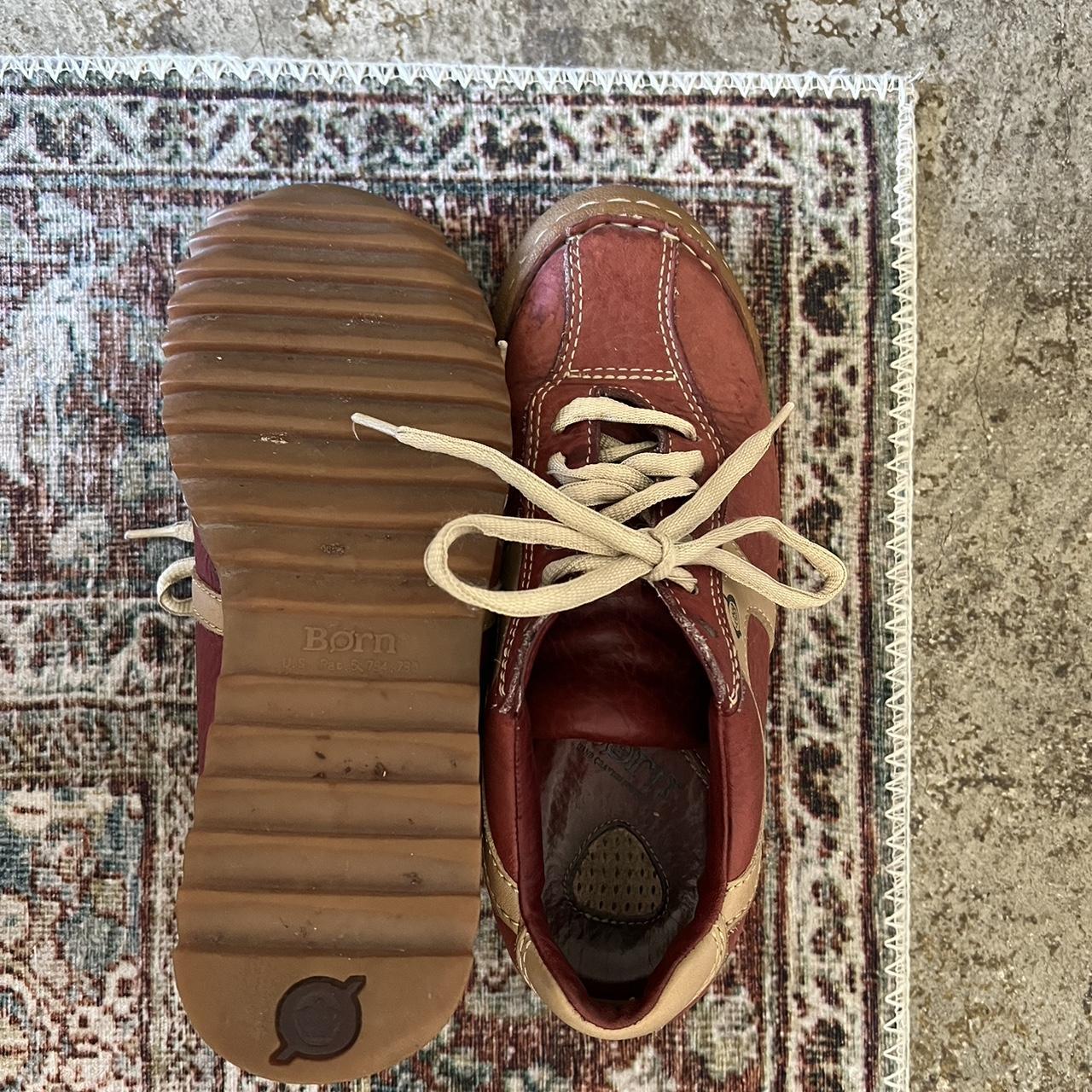 Born red leather shoes 👞 Super comfy and in great... - Depop