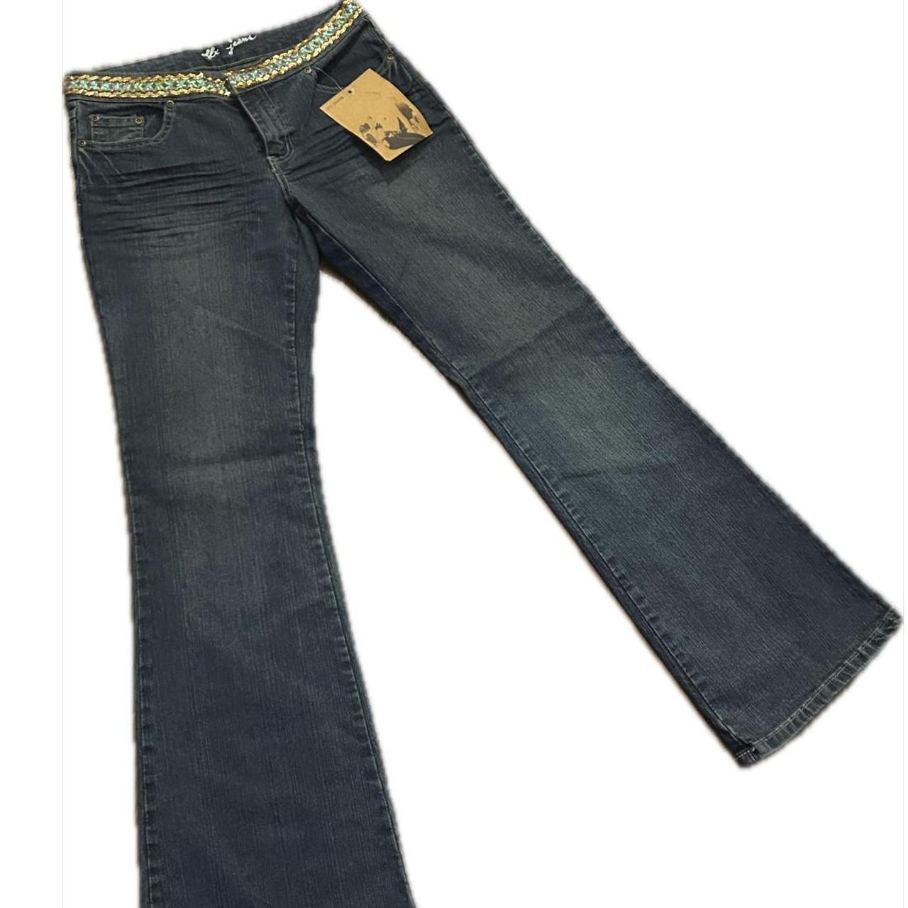 Dfx jeans -low rise -new with tags -sparkly y2k... - Depop