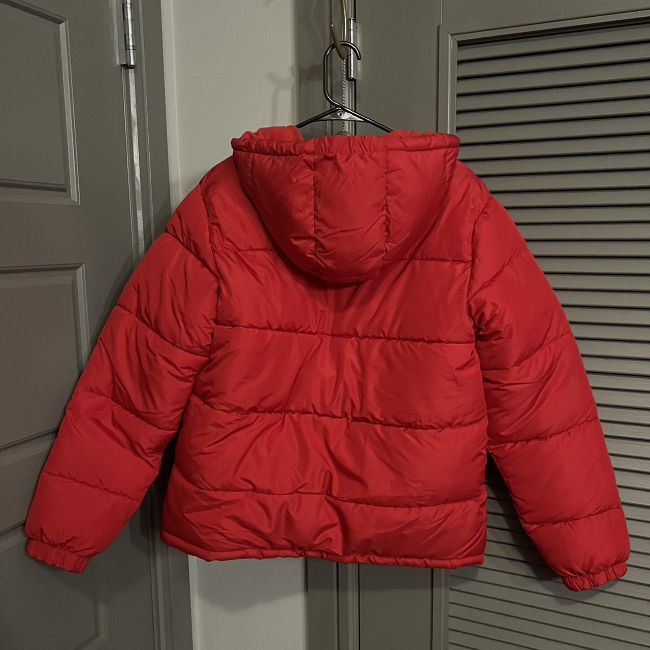 XXL red swiss tech jacket super duper comfy just a... - Depop