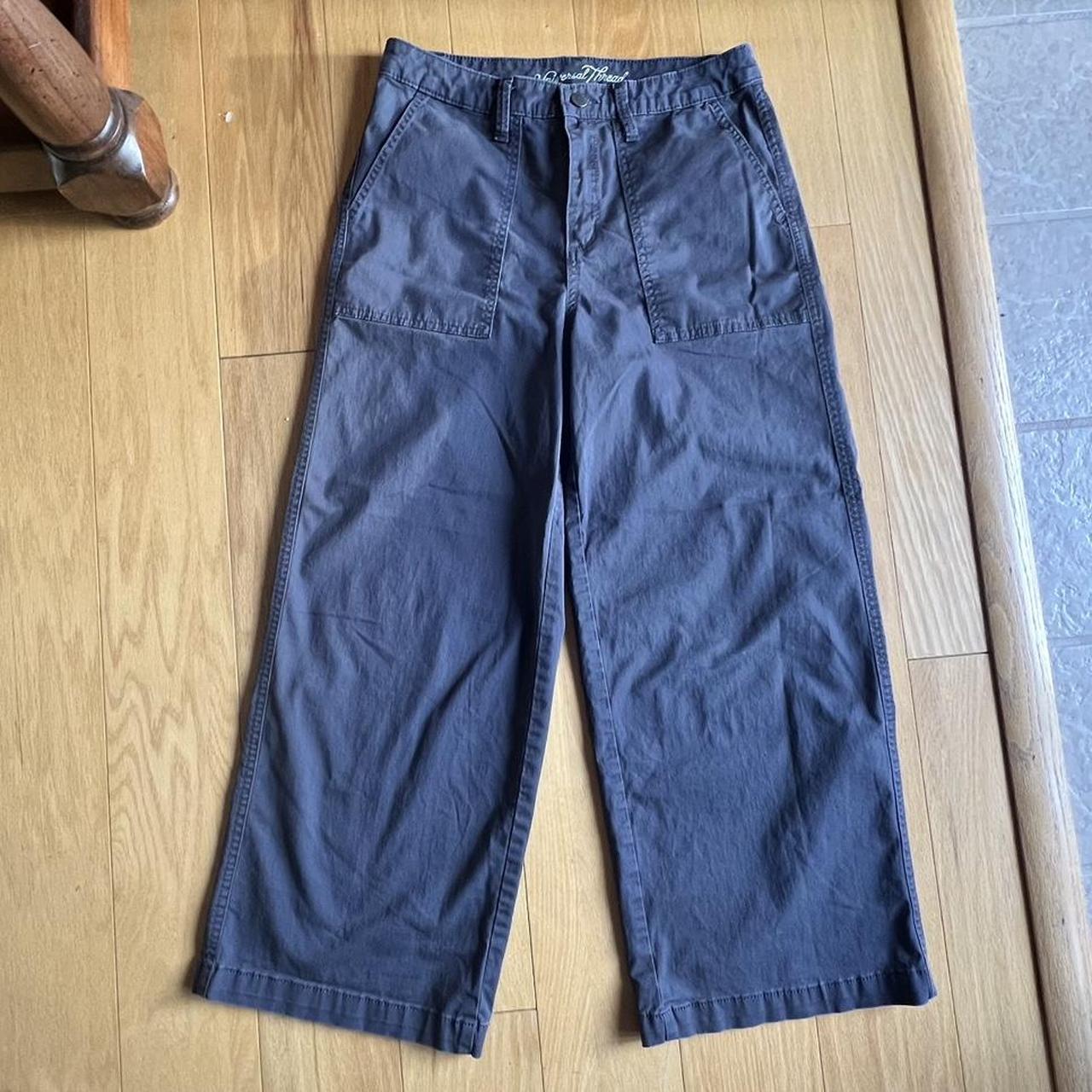 Target Universal Thread navy wide leg pants Size:... - Depop