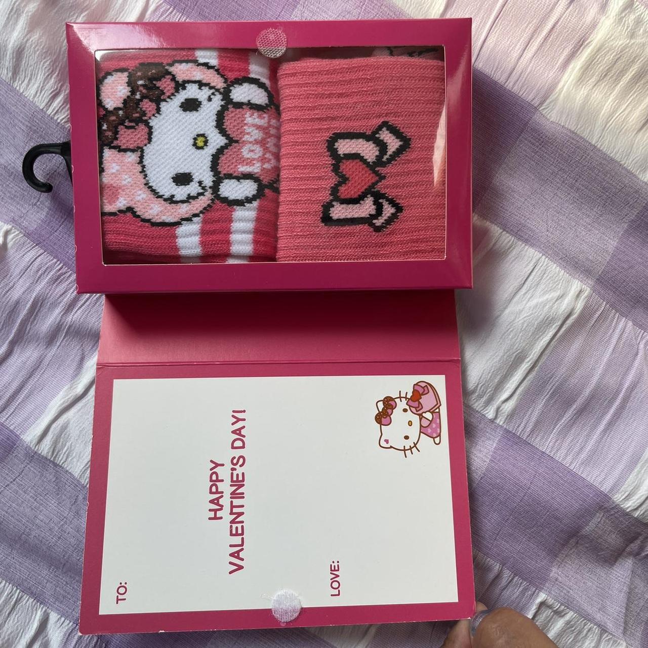 Valentines day hello kitty socks - Depop