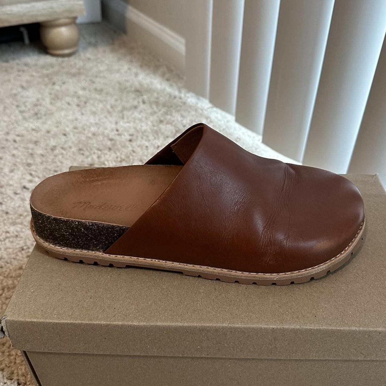 Madewell leather clog. Worn once. Very cool but a... - Depop