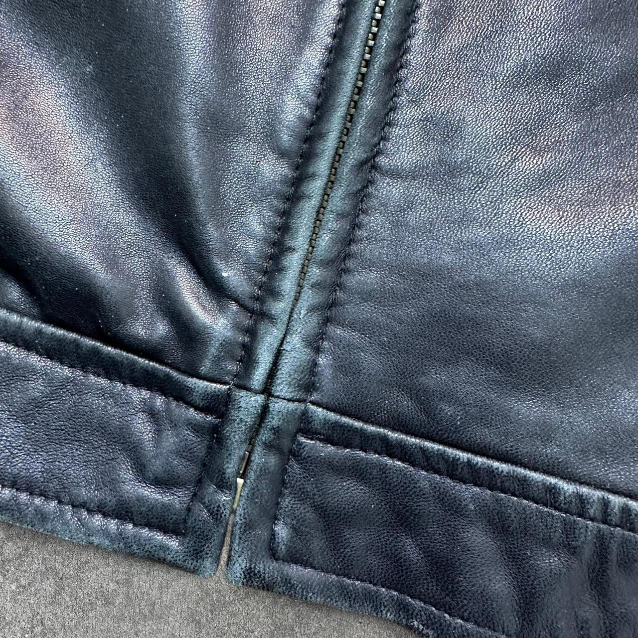 Black Polo Ralph Lauren butter leather jacket. Size... | Depop