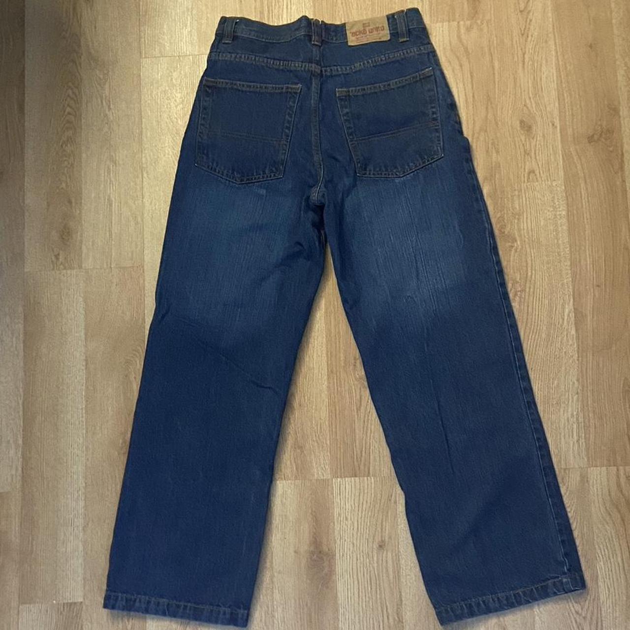 Ecko Unltd. Women's Navy and Blue Jeans | Depop