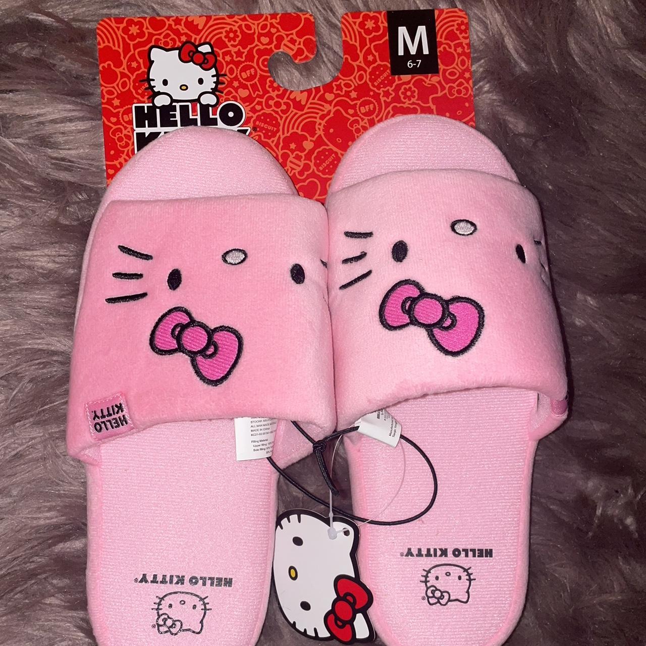 PINK hello kitty slides 😍😍 soo cute omg size medium... - Depop