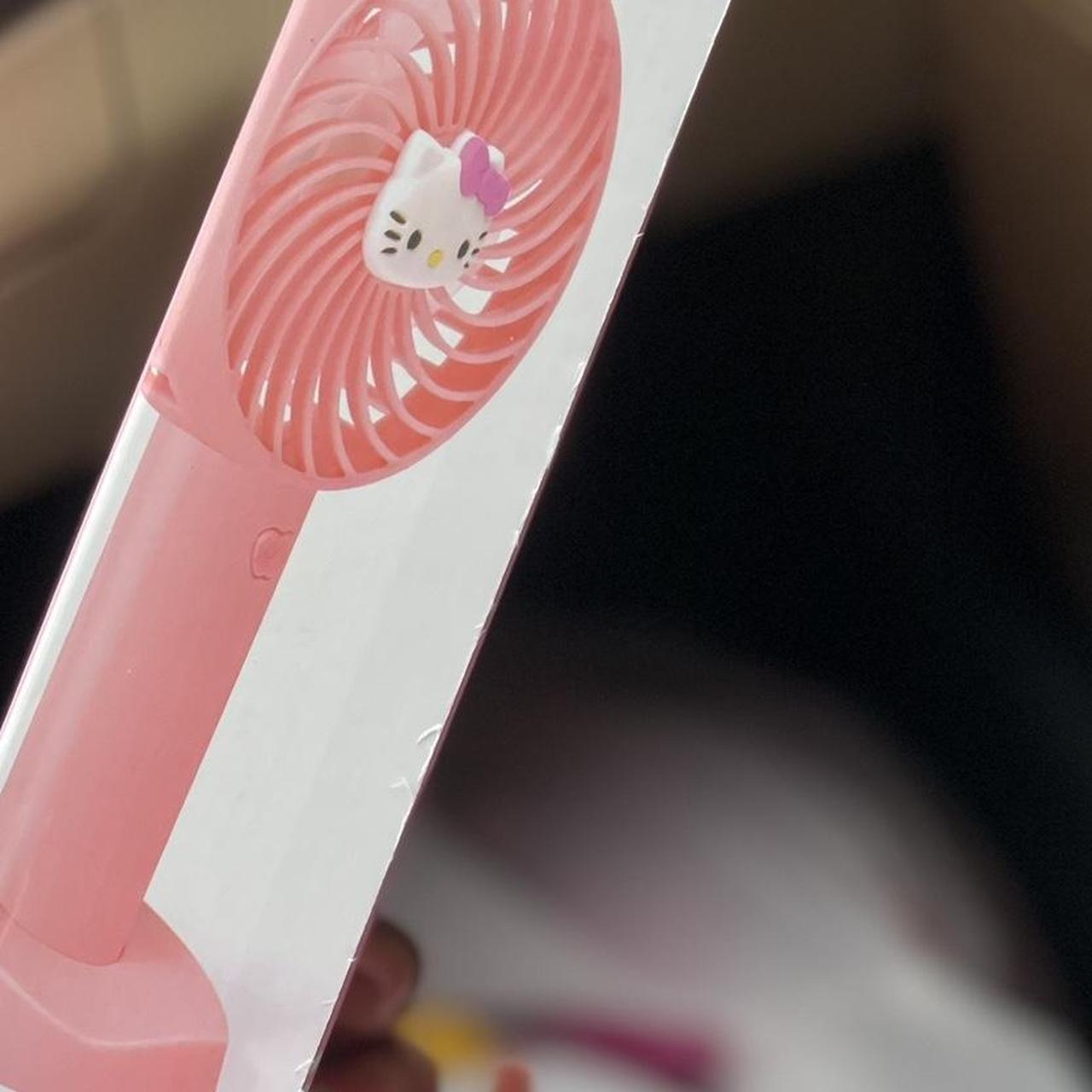 Hello Kitty Portable pink fan #hellokitty #sanrii - Depop