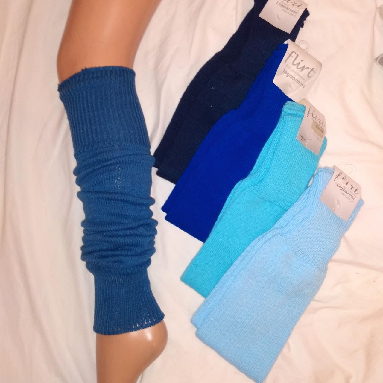 Choose from 5 different shades of blue leg warmers.... - Depop