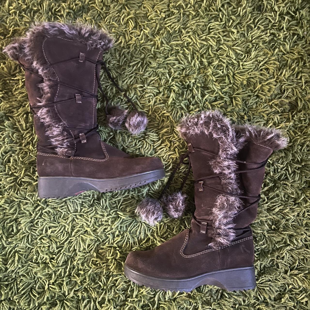 Report fur boots! Size US 7 do not buy these are sold - Depop