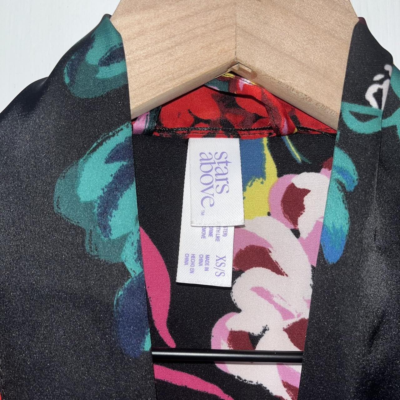 Auden Women's Black and Pink Robe | Depop