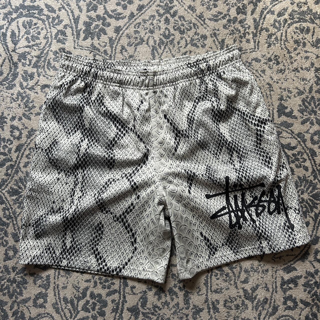 Stussy Snake Print Shorts - Hardly Worn - Size Medium - Depop