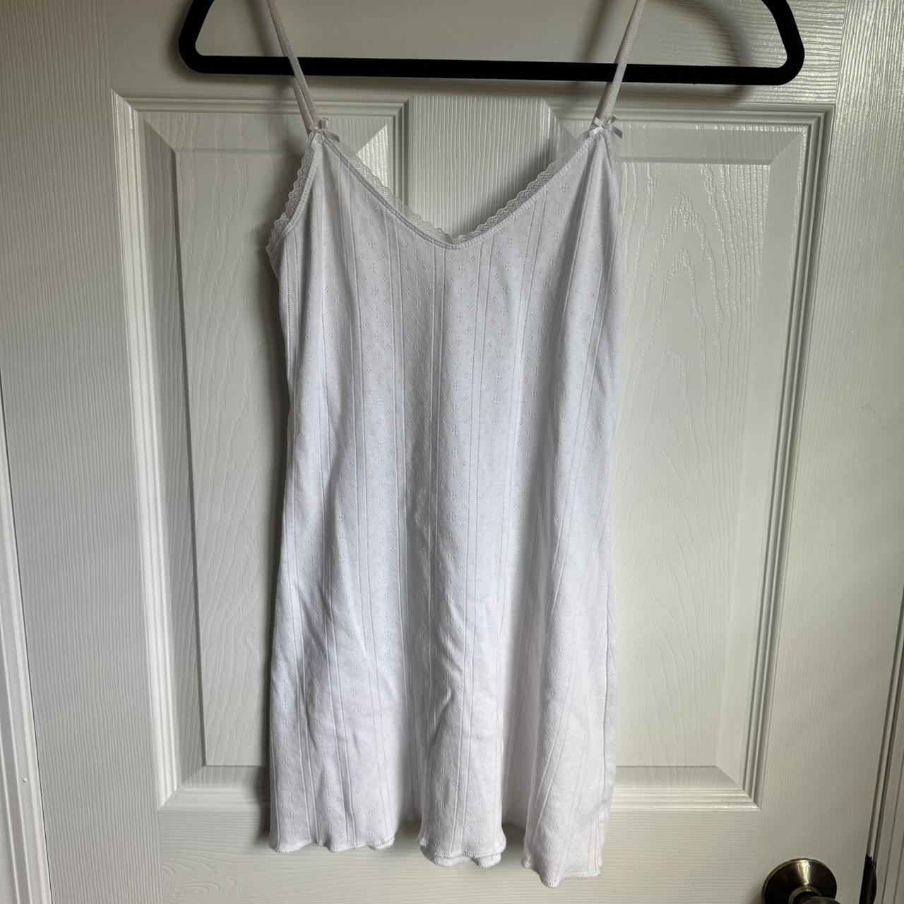 Cou Cou Intimates White Cami Slip Dress: Size... - Depop