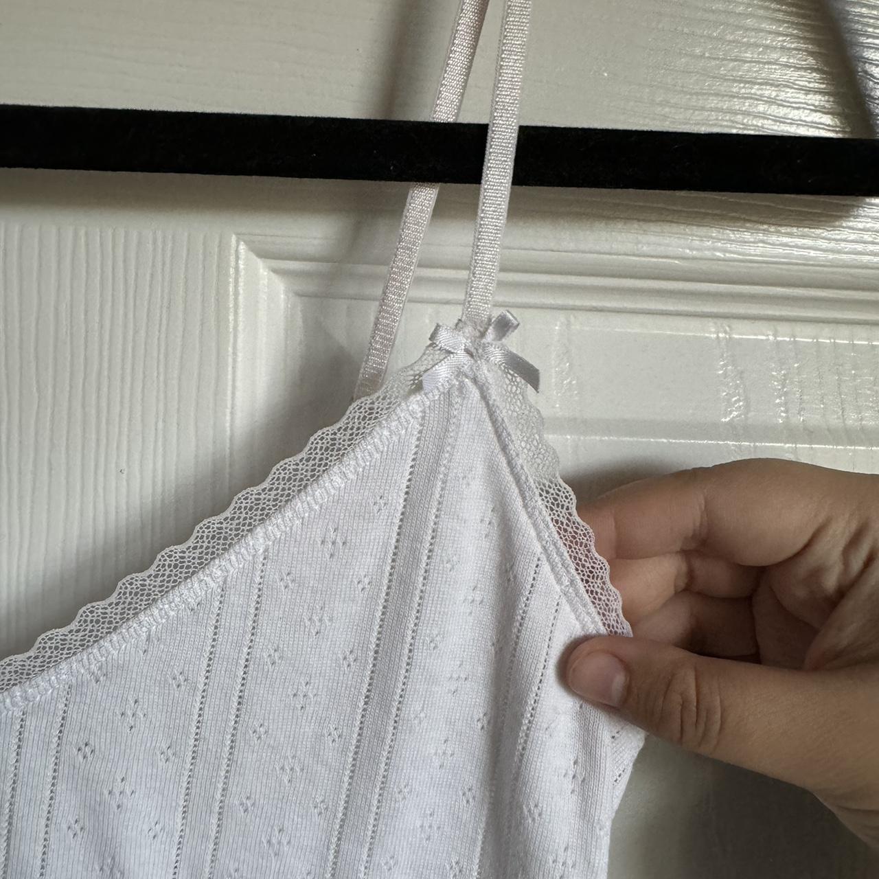 Cou Cou Intimates White Cami Slip Dress: Size... - Depop