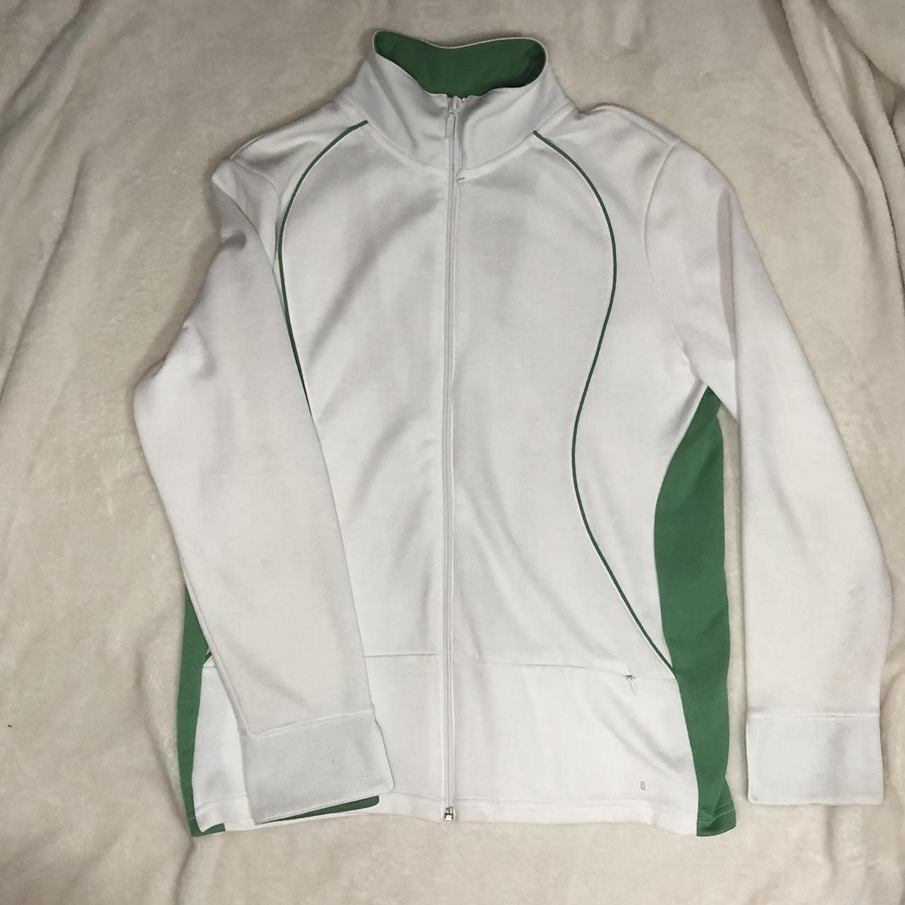 Green and White Light Athletic Jacket 💚🏌️‍♀️ - Has... - Depop