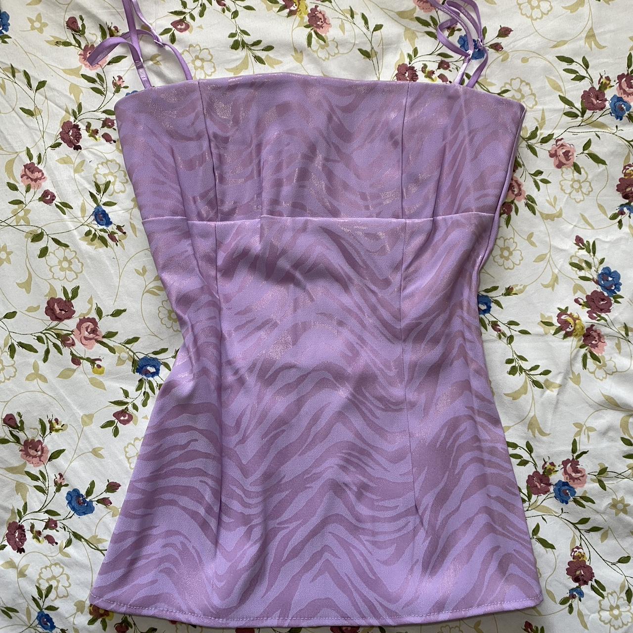 ★cute zebra top ★ such a pretty purple color brand:... - Depop