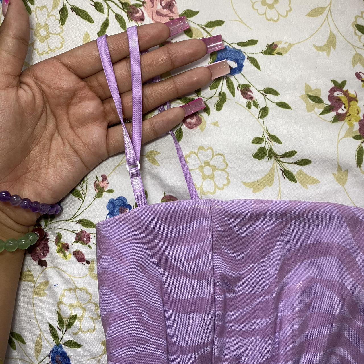 ★cute zebra top ★ such a pretty purple color brand:... - Depop
