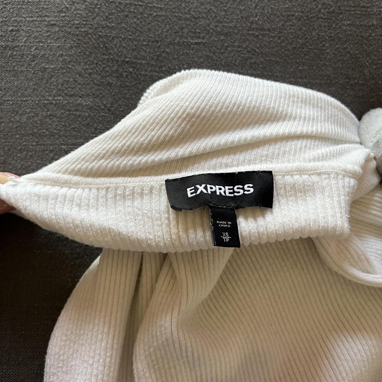 White express ribbed turtleneck - xs - good... - Depop