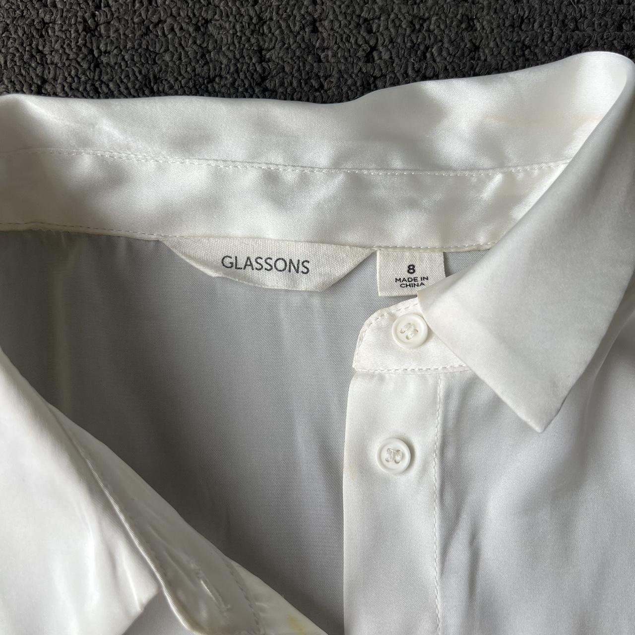Glassons silk button up shirt Size 8 Great... - Depop