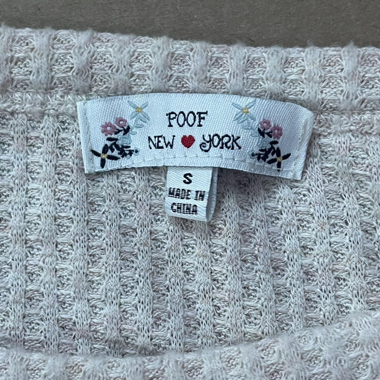 Pale pink cropped shirt Brand: Poof New York Size:... - Depop